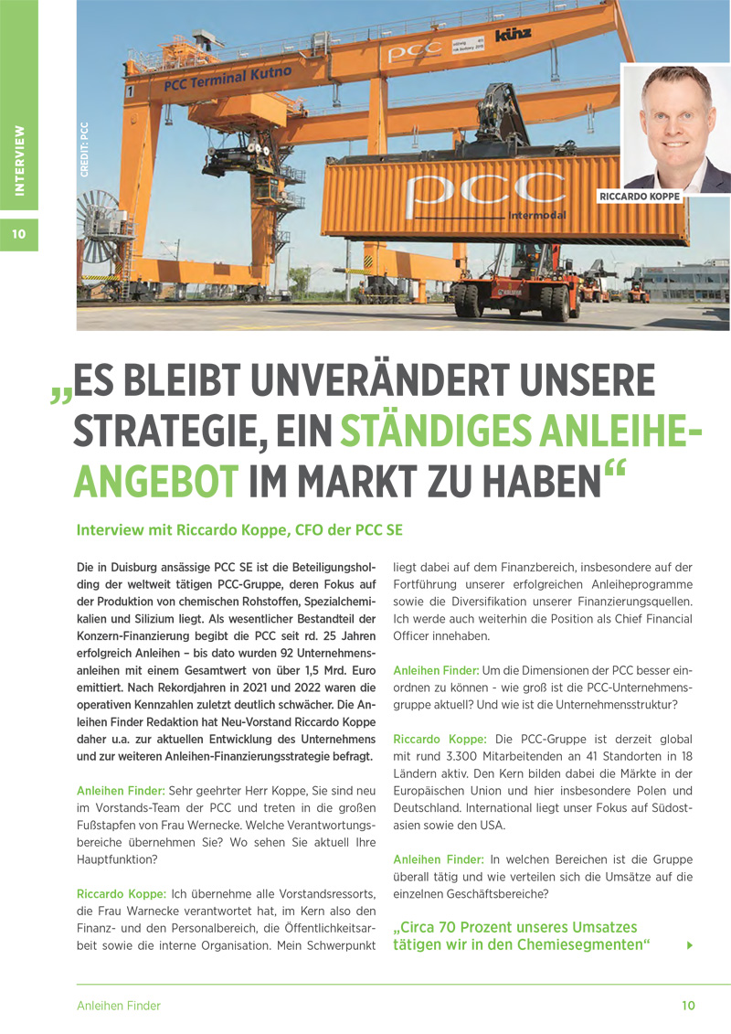 PCC-Anleihen – PCC SE